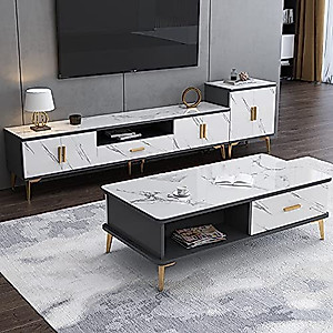 Glossy Marble Paper Granite Gray/White Wallpaper Peel and Stick Wallpaper Self Adhesive Removable Wallpaper 15.8″ ×197″ Waterproof Countertop Paper for Cabinet Countertop Furniture Kitchen Viny Film