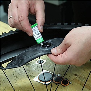 Slime 1022-A Tube Rubber Patch Kit, For Bikes And Other Inflatables, Contains, 5 Patches, Scuffer And Glue