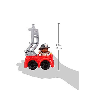 Fisher-Price Little People Friendly Neighborhood Vehicle Gift Set, Toddlers Explore Different Roles People Play in Their Neighborhood with This Set Featuring 6 Roll-Along Vehicles and Figures