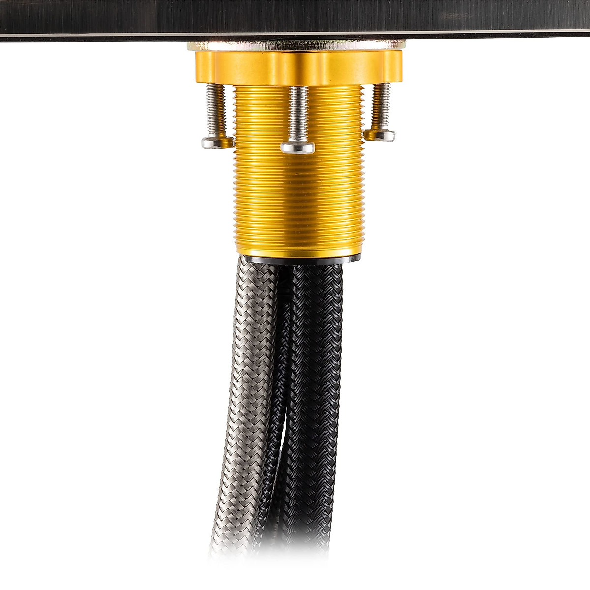 RecPro RV Kitchen Pull Out Faucet | Deck Brushed Nickel | WWFAU1 1812-50BN | Camper | Trailer | Fifth Wheel