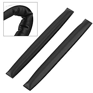 Headset Headband Cushion Pad for Sennheiser, 2 Pcs Replacement Headset Headband Cover for Sennheiser HD25 PC150 PC151 PC155 Over Ear Headset, Easy Installation (Black)