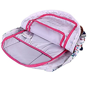 JanSport City Scout Laptop Backpack (Multi White Floral Haze)