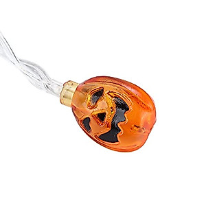 Halloween Lights 3D Acrylic Pumpkin Lantern String Lights Battery Powered Holiday Lights for Halloween Party Indoor Fall Outdoor Harvest Thanksgiving Halloween Decorations