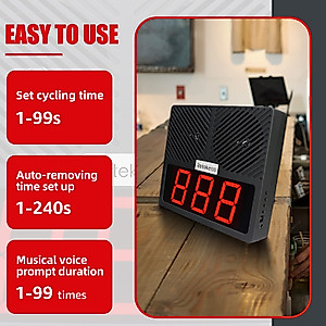 Retekess TD101 Queue Calling System,Take A Number System, Larger LCD Screen,8 Broadcast Types,Waiting Number System for Restaurant, Hospital,Bank(1 Display +1 Numeric Keypad)