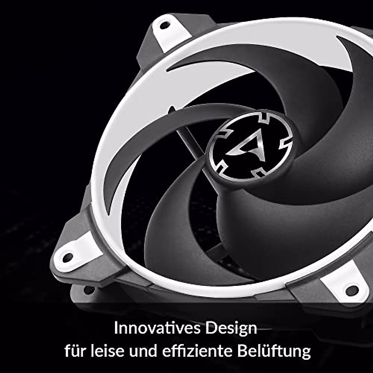 ARCTIC BioniX P120 - PC Fan, 120mm Gaming Case Fan with PWM Sharing Technology (PST), Pressure-optimised, Quiet Motor, Computer, Fan Speed: 200-2100 RPM - White