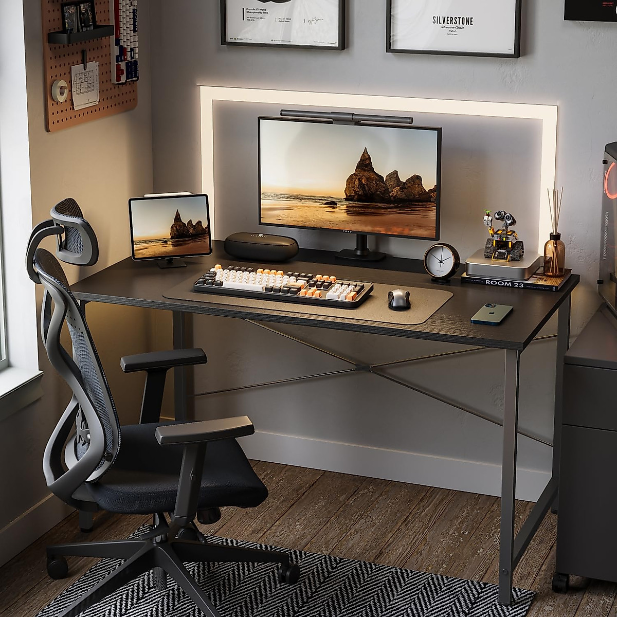 Cubiker Small Computer Desk, 32 inch Home Office Kids Desk for Bedroom and Small Spaces, Modern Simple Table for Studying, Writing, Working, Black