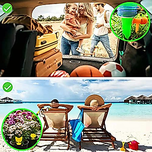 【Upgrade】 Self Watering Spikes, 12Pack Plant Water Stakes + 12Pack Flower Papers Automatic Drip Irrigation System Adjustable Valve Switch Device Garden Plants Indoor Outdoor Home Vacation Use NSWXZDS