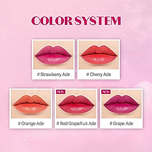 ETUDE Dear Darling Water Tint Cherry Ade (21AD) | Vivid Color Lip Stain with Moisturizing Weightless & Non-sticky Finish Lip Stain | Smudge-proof & Lightweight Lip Tint | K-beauty