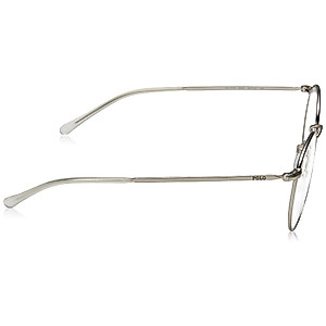 Polo Ralph Lauren Men's PH1179 Round Prescription Eyewear Frames, Semi-Shiny Brushed Silver/Demo Lens, 48 mm