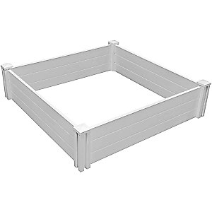 White Vinyl Raised Garden Bed 2-pack