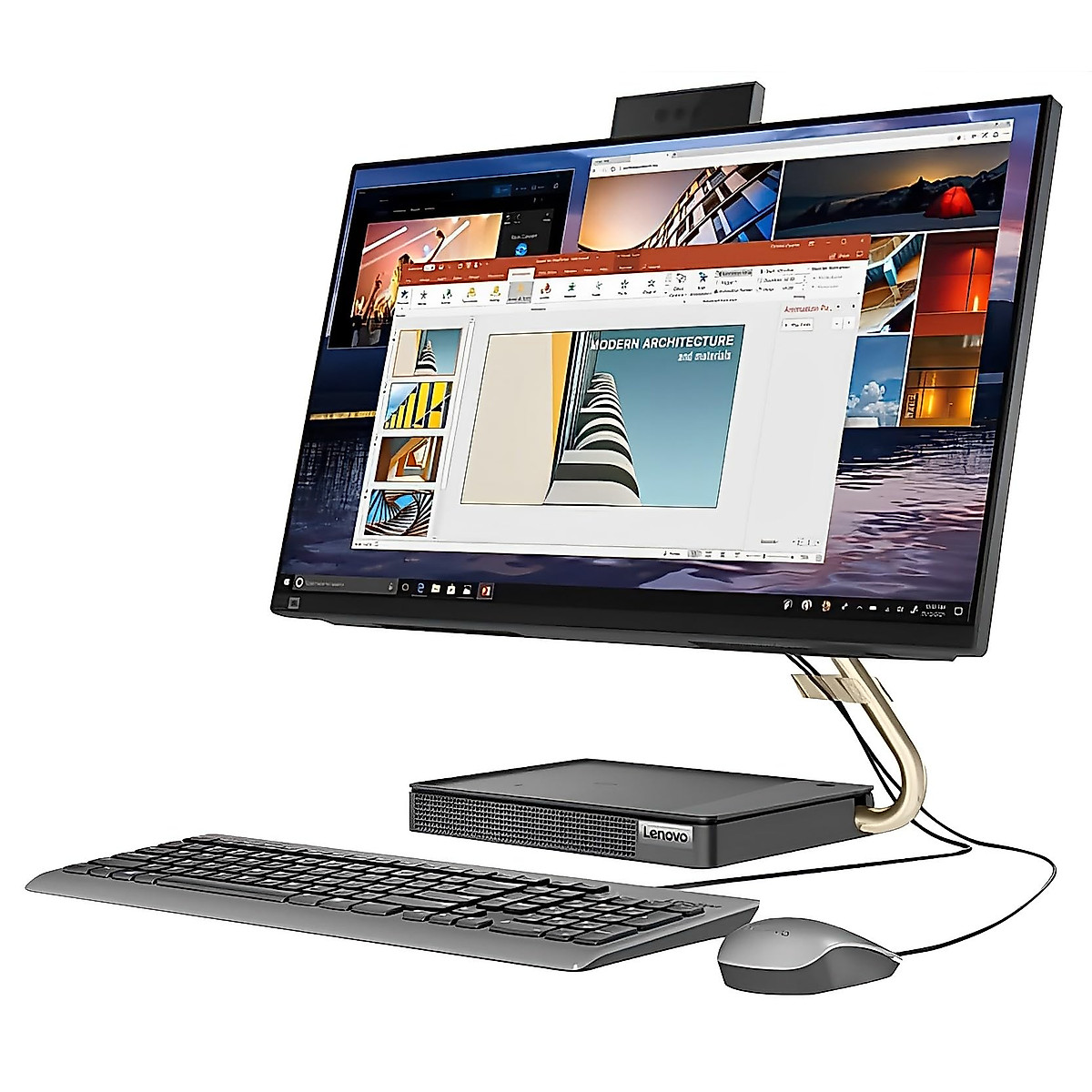 Lenovo IdeaCentre 5i 23.8" FHD Touchscreen All-in-One Desktop Computer - 11th Gen Intel Core i7-11700 8-Core 4.9 GHz, 16GB RAM, 1TB SSD + 1TB HDD, Intel UHD Graphics 750, FHD Webcam, Windows 11 Pro