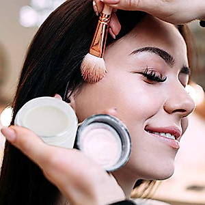 4oz Glass Jars (12 Pack), Empty Cosmetic Containers with Inner Liners and 12 black Lids & 12 Silver Lids for Slime, Beauty Products, Cosmetic, Lotion, Ointments and DIY