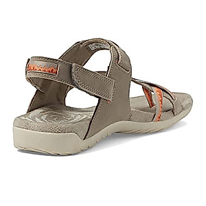 Merrell Terran 3 Cush Convert Post Women Sandals, Nubuck Leather Upper and Adjustable Hook-Loop Closure Moon/Clay 11 M