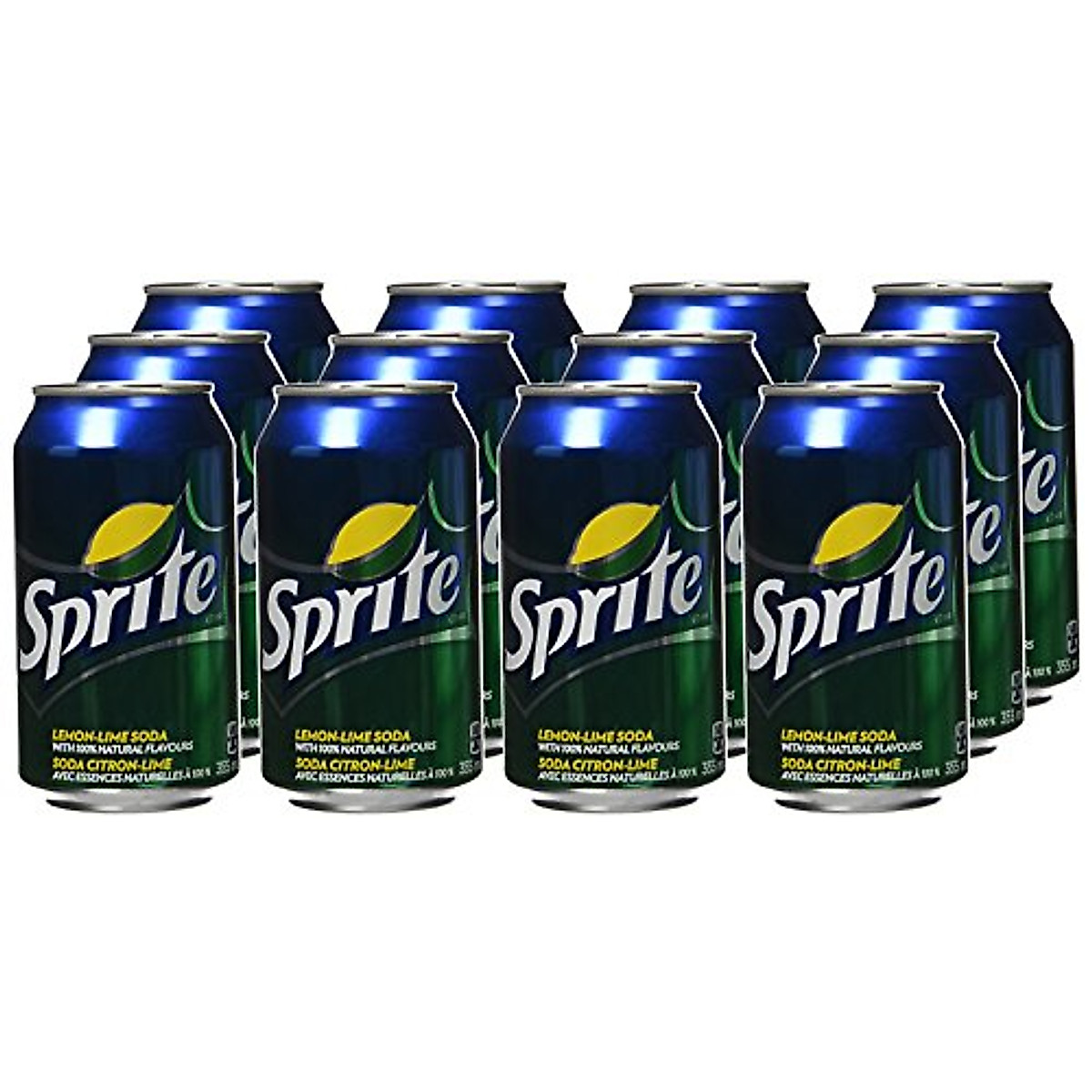 Sprite Lemon Lime Soda 355mL/12oz Cans 12 Pack Imported from Canada
