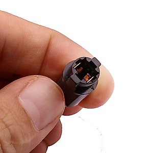 HUIQIAODS 4PCs T5 73 74 Twist Lock Socket for Dashboard Instrument Panel Cluster Plug Lamp Dash Light Bulb Base 4PCS (T5 SOCKET)