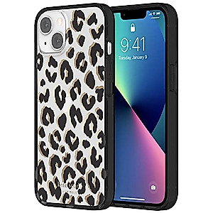kate spade new york Protective Hardshell Case for iPhone 13 - City Leopard Black