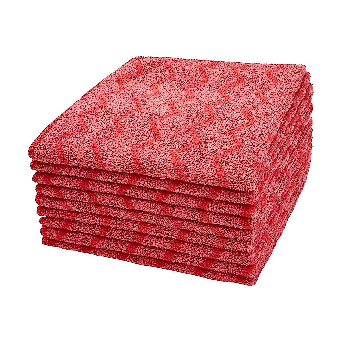 Rubbermaid Commercial Q620RED HYGEN Microfiber Cleaning Cloths, 16 x 16, Red, 12/Carton
