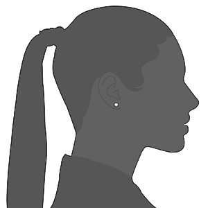 Milacolato 925 Sterling Silver Stud Earrings 18K White Gold Plated Hypoallergenic Gemstone Stud Earrings 4mm Created-Opal Stud Earrings for Women