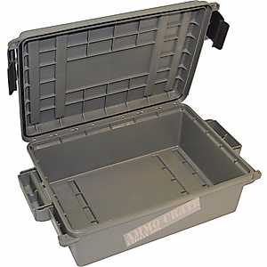 MTM ACR4-18 Ammo Crate Utility Box-Carry up to 65lbs of gear-Stackable design, double padlock for security - Water-resistant O-ring seal - Army Green