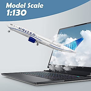Joylluoan 1:130 Model United Model Plane Alloy Diecast Airplanes Model Airplane with LED Light