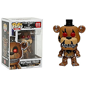 POP Five Nights at Freddy - Nightmare Freddy Funko Pop! Vinyl Figure (Bundled with Compatible Pop Box Protector Case) Multicolor 3.75 inches