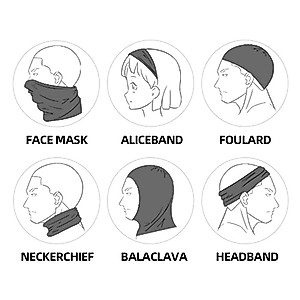 ROCKBROS Cooling Neck Gaiter Face Mask Fishing Scarf Face Cover for Men Women (Black)