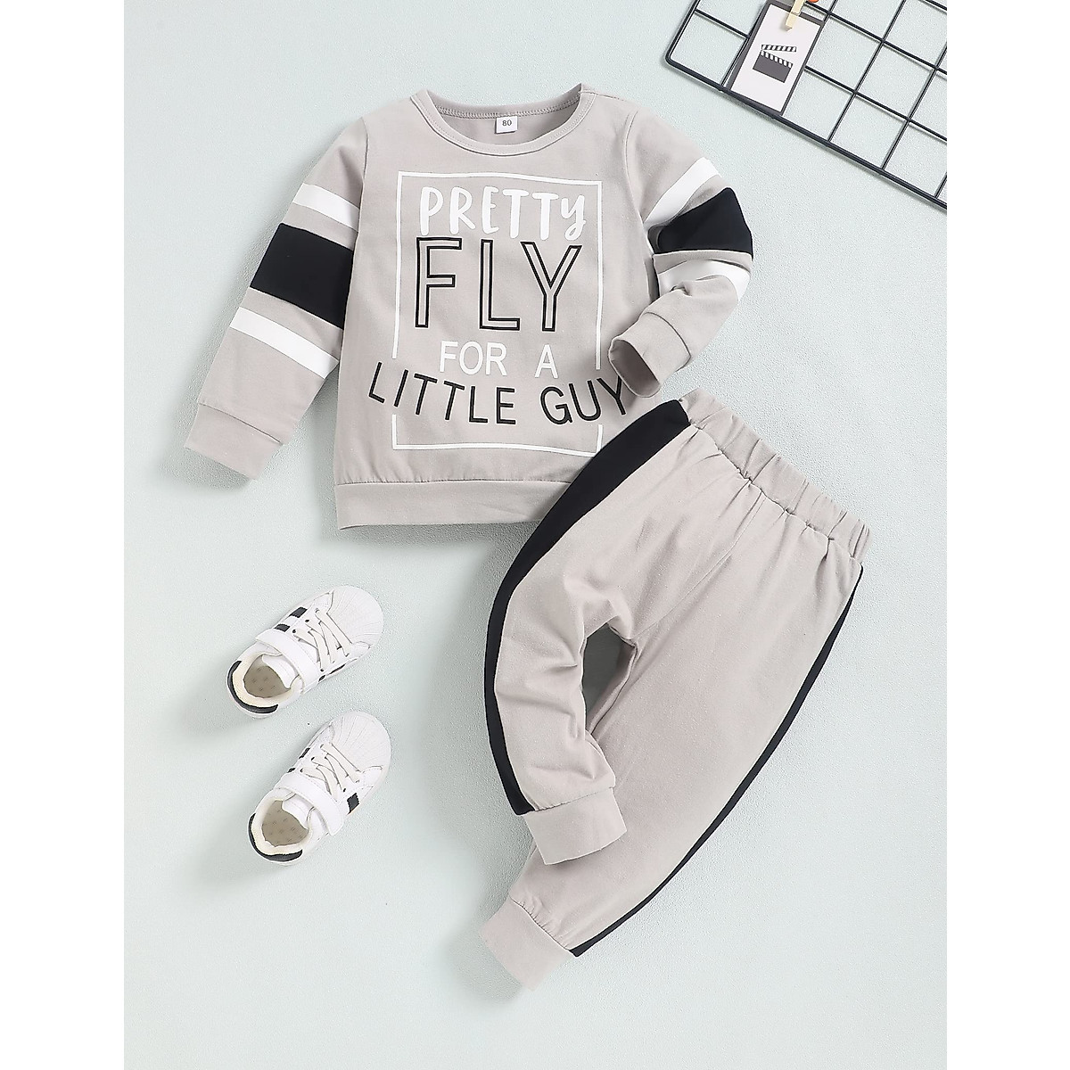 Menglang Toddler Boy Clothes Long Sleeve Pullover Sweatshirt Jogger Pant Sets 2 Piece Outfit 3T 4T Boys Clothes