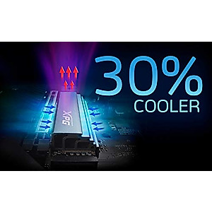 XPG GAMMIX S70 2TB M.2 2280 PCIe Gen4 x4 NVMe 1.4 7400/6800/s Internal SSD (AGAMMIXS70-2T-C)