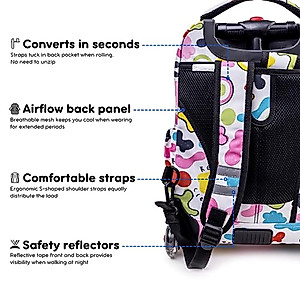 J World New York Kids' Lollipop Rolling Backpack & Lunch Bag Set, Kiddo, One Size