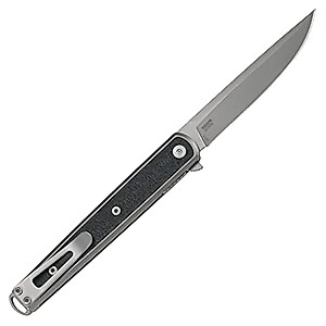 CRKT SEIS EDC Folding Pocket Knife: Gentleman's Knife, Everyday Carry, Liner Lock, Glass Reinforced Nylon Handle with Deep Carry Pocket Clip 7123