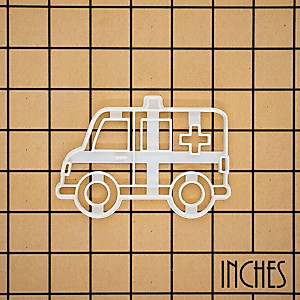 Ambulance cookie cutter, 1 piece - Bakerlogy