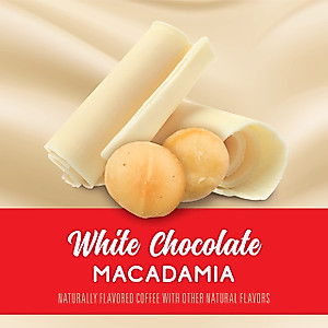 Community Coffee Limited Edition White Chocolate Macadamia 10 count Flavored Coffee Pods, Medium Roast Compatible with Keurig 2.0 K-Cup Brewers