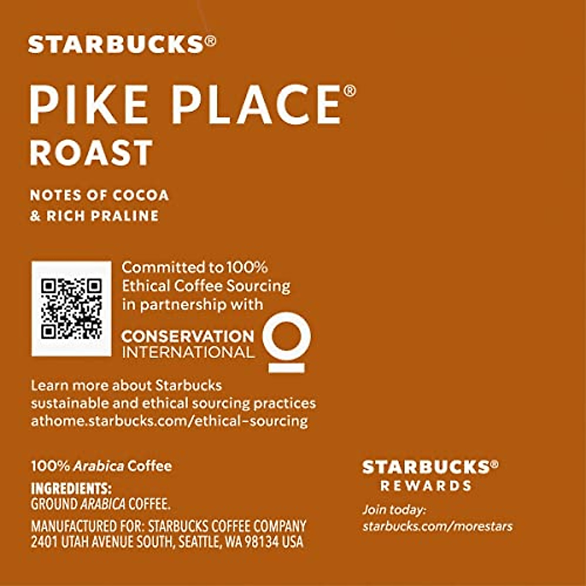 Starbucks Pike Place Roast Medium Keurig K-Cups - 0.44 oz - 10 ct - 2 pk