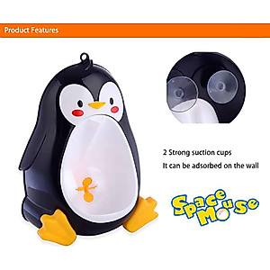 MACIMO Baby Boy Potty Penguin Children Stand Vertical Urinal Pee Infant Toddler Wall-Mounted Blue