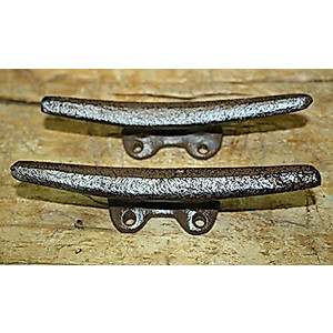 Antiques Vintage/Hooks Cast Iron/Coat Hook/Locker Rooms/Kitchens 2 Cast Iron Antique Style Boat Cleats Coat Hooks Nautical Drawer Pulls Boat