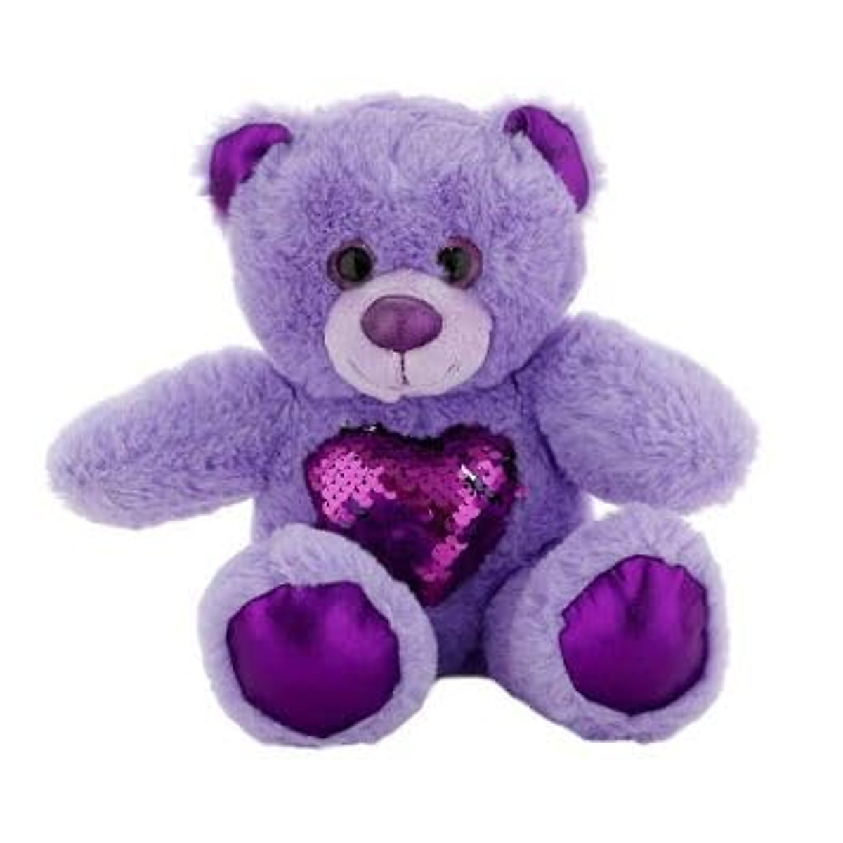 PLUSH TOYS WONDERLAND Glitz The Purple Bear 8 Inch Stuffed Animal Soft and Cuddly Plush Toy for Kids, Adorable Purple Teddy Bear Gift for Toddlers, Playtime, Birthday, and Snuggles