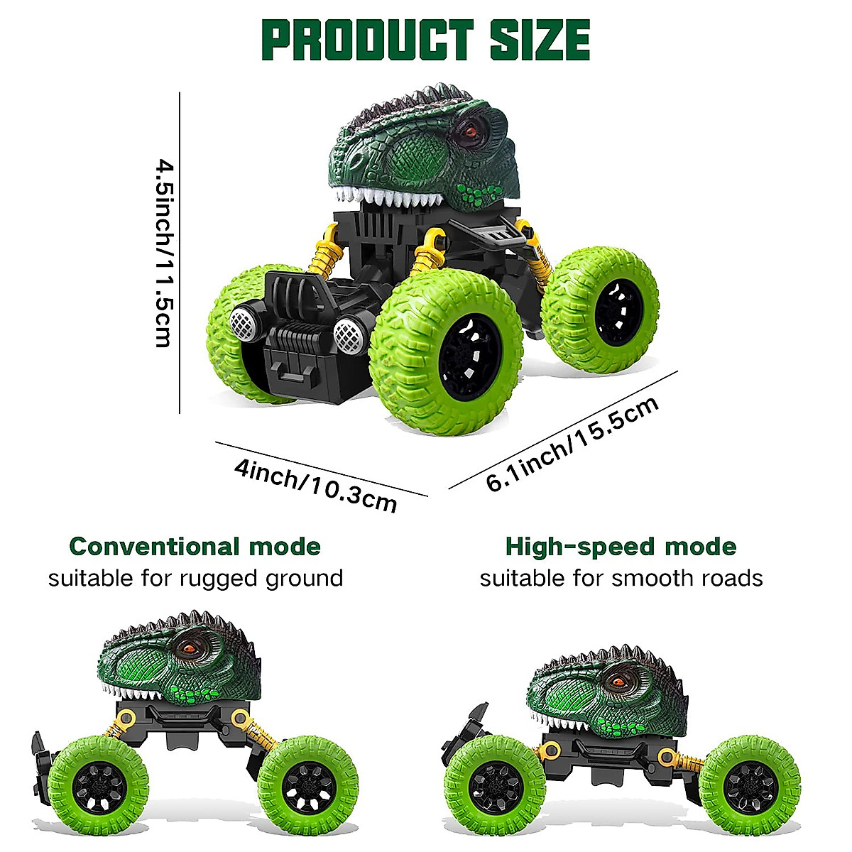 FFTROC Dinosaur Toys for Kids 3-5 Pull Back Cars - Toys for 3 4 5 Year Old Boys Toys Gifts for 3 4 5 Year Old Boy Toys Age 3 4 5 Kids Toys for Boys Birthday Gifts