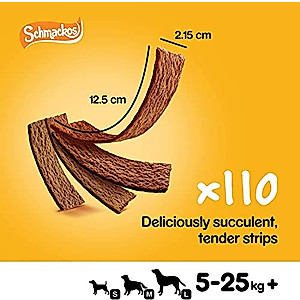 Pedigree Schmackos - Dog Treats Meat Variety, 110 Strips