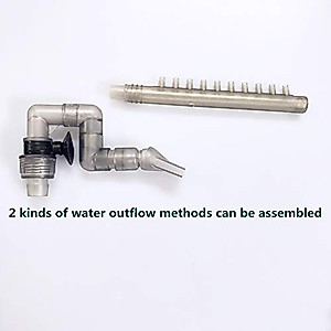 BASE WAVE Aquarium External Filter Accessories Inflow Outflow Kit for Canister Filter 1/2'' ID Hose
