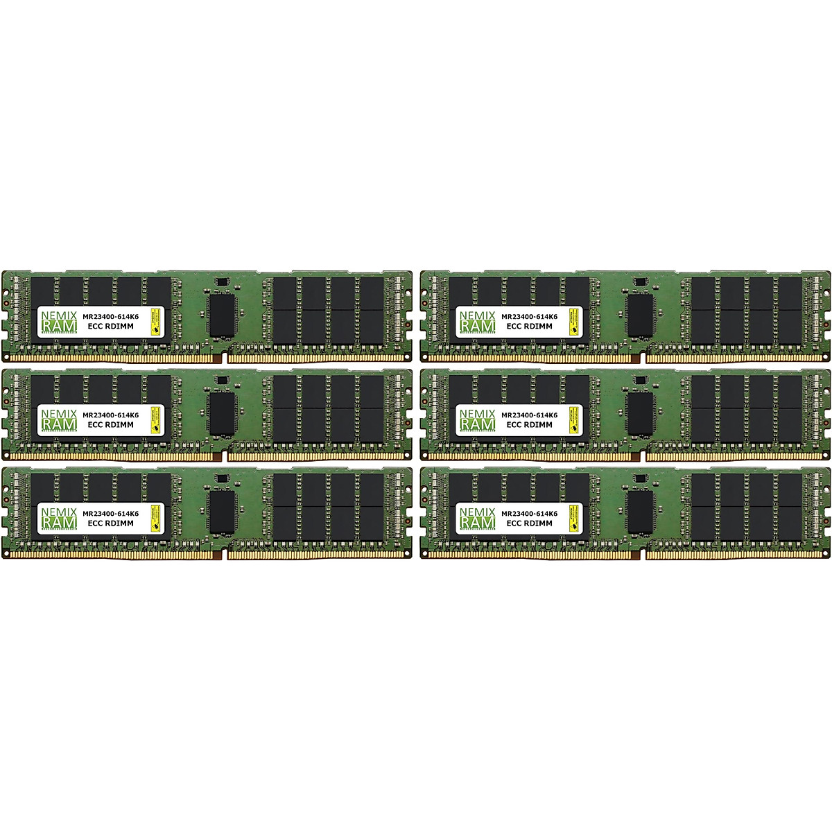 96GB 6x16GB DDR4-2933Mhz PC4-23400 288-Pin RDIMM Memory for Apple Mac Pro 2019 7,1 by NEMIX RAM