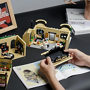 ENJBRICK Flowers City Coffee Shop Building Set for Adutls,Architecture Building House Kit for Boys and Girls 8-14 Years 1443pcs