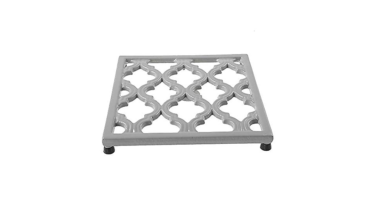 Square Cast Iron Trivet for Kitchen - Durable & Stylish