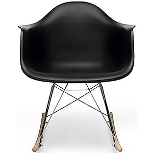 2xhome EMRocker(Black) Rocking Chair