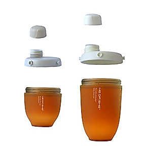 HE OR SHE- Ultra Wide Neck Baby Bottle BPA-Free Transition Cap - fits 5oz and 8oz HE OR SHE Baby Bottles - for Babies 12+ Months (Grey)