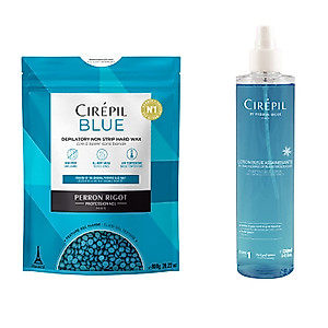The Blue Bundle - 800g "Blue" Wax Beads + The Purifying Blue Lotion - A perfect waxing time with Cirepil