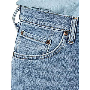 Wrangler Authentics Men's Classic Relaxed Fit Five Pocket Jean Short, Light Wash Flex, 34