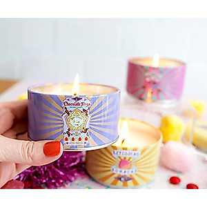 Harry Potter Honeydukes Stacking Tins Of Scented Soy Wax Candles, Set of 3 With Unique Fragrances | 25-Hour Burn Time For Cleansing | Home Decor Housewarming Essentials, Wizarding World Hogwarts Gifts