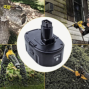 DTK Battery Replacement for Dewalt 18V XRP Ni-Cad Battery DC9096 DC9098 DC9099 DE9039 DE9095 DE9096 DE9098 DW9095 DW9096 DW9098 DE9503 DC9182 18 Volt 6.5Ah Batteries