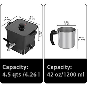 Byoowndiy Wax Melter for Candle Making, 150 oz Electric Candle Wax Melting Pot with Pour Spout and Temperature Controller