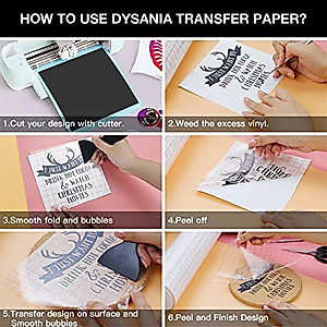 Transfer Tape for Vinyl - 12” x 70 FT w/Orange Alignment Grid for Adhesive Vinyl - Medium Tack Vinyl Transfer Tape for Silhouette Cameo, Cricut for Decals,Signs, Windows and Stickers